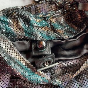 Laura B | Bags | Laura B Metal Mesh Pleated Horn Purse Never Used In ...